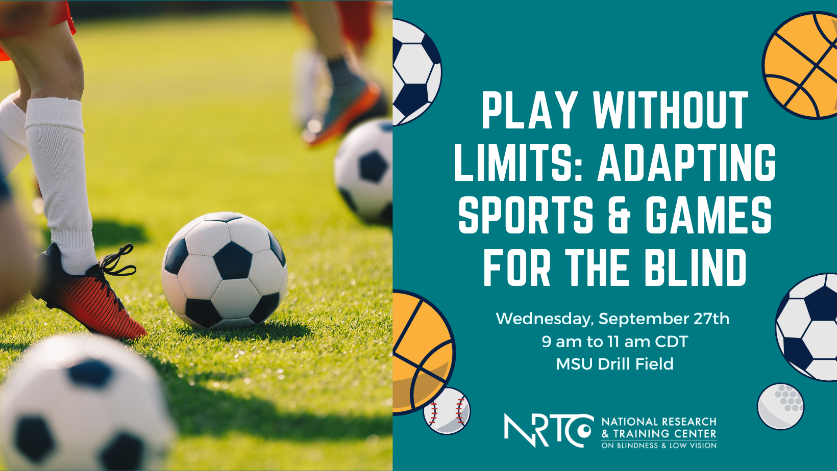 NRTC to Host Play Without Limits: Adapting Sports & Games for the Blind
